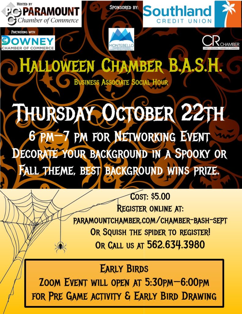 Chamber BASH Sept - Paramount Chamber