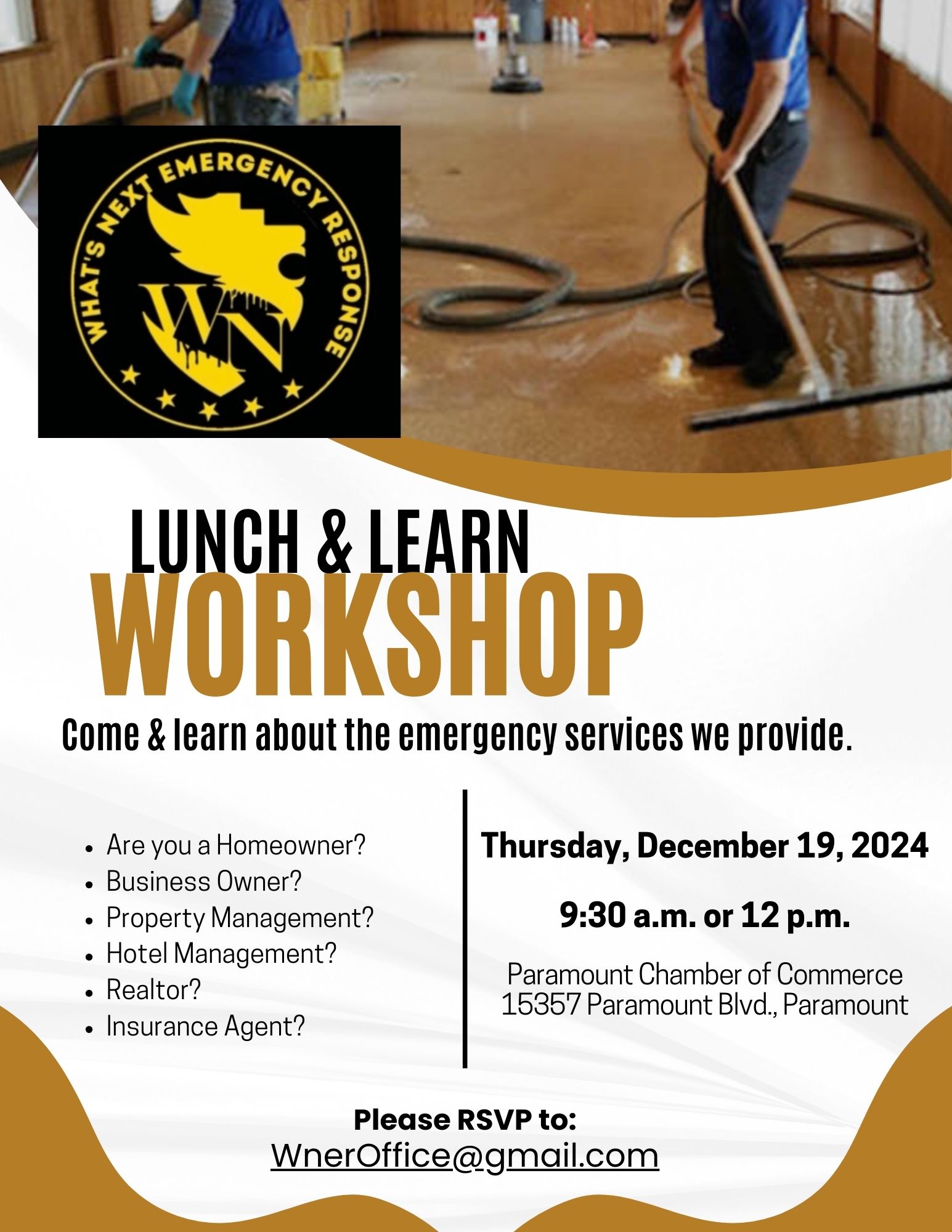 Free Lunch and Learn Workshop - Paramount Chamber